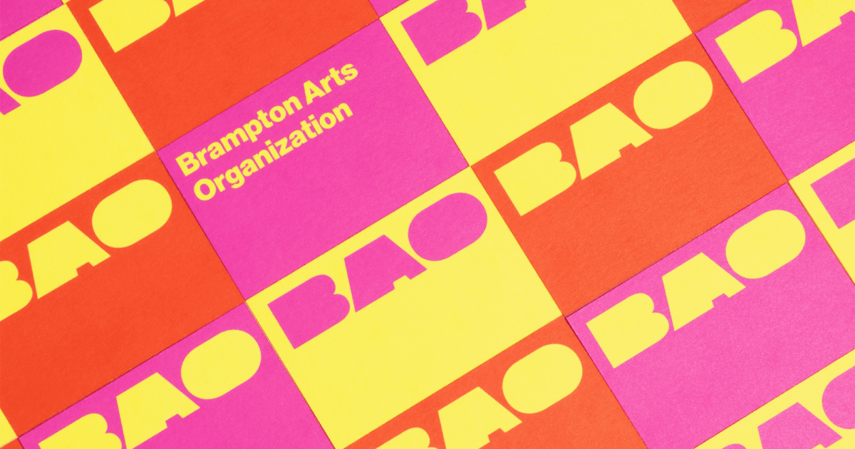 RGD | Visual identity developed by Blok for Brampton arts organization